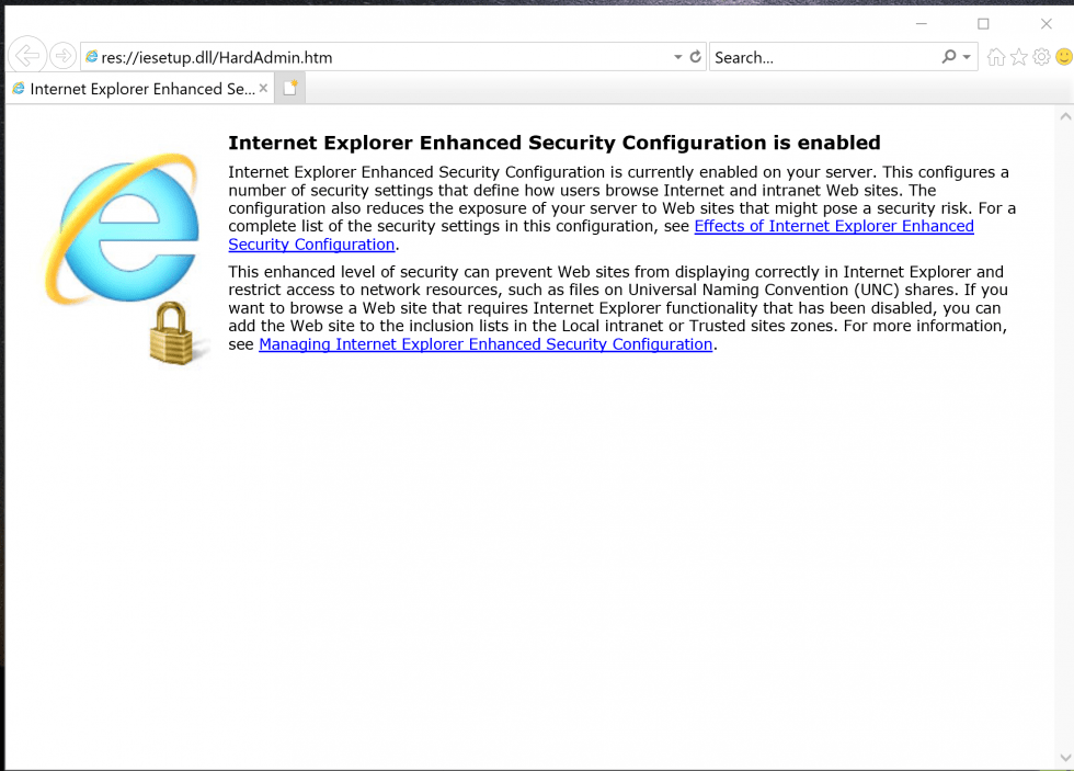 How To Disable Internet Explorer Enhanced Security Configuration in ...