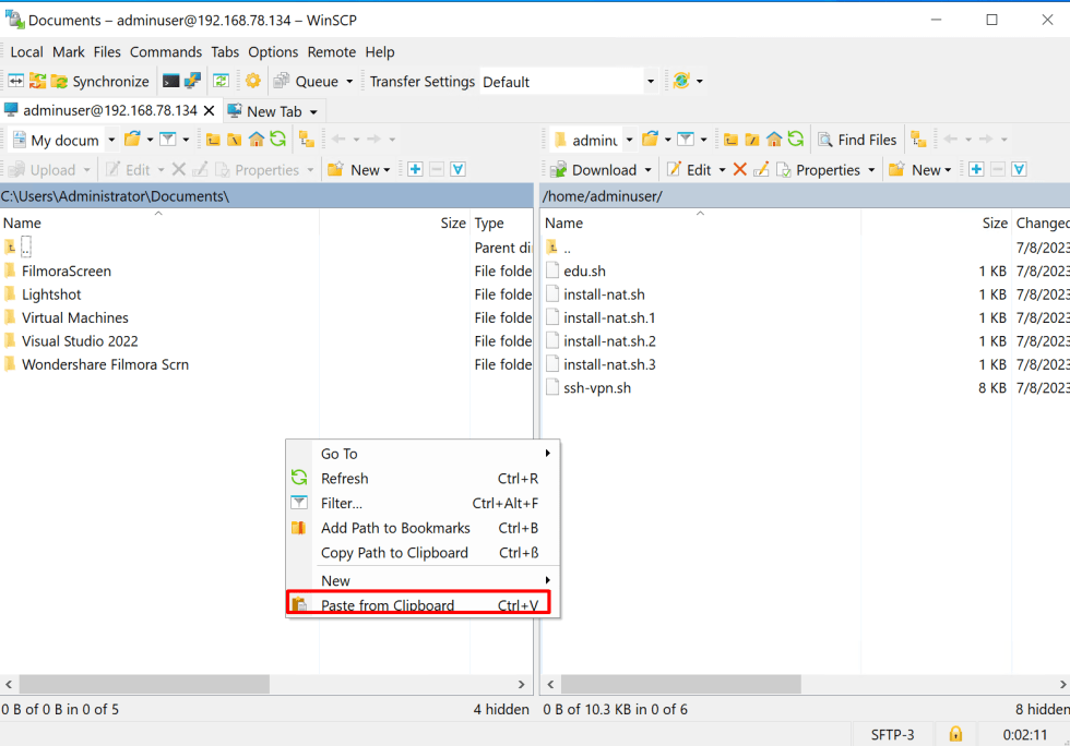 How to Transfer Files from Linux Server to Windows Using SSH