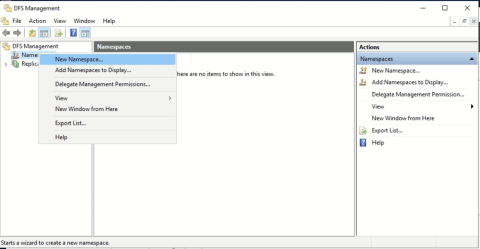 Configure Distributed File System (DFS) on Windows Server